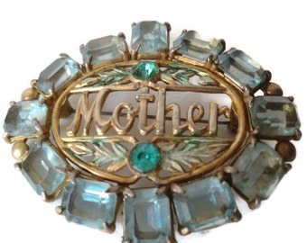 Mother brooch | Etsy