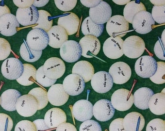 Golf quilt fabric | Etsy