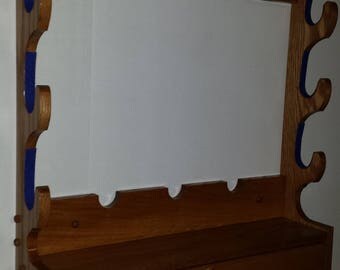 Personalized Wooden Wall Gun Rack Custom Engraved