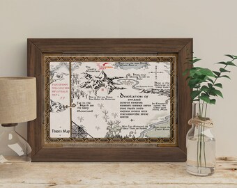 Middle earth map | Etsy