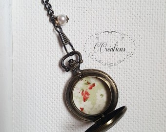 Flower pocket watch | Etsy