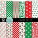 CYBER SALE 50% OFF Christmas Digital Paper by mintprintables