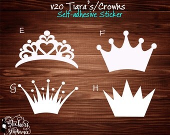 Tiara wall decal | Etsy