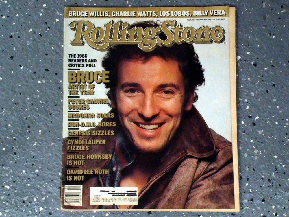 Bruce Springsteen Rolling Stone Magazine Issue 494 1987