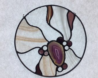 Agate stained glass | Etsy