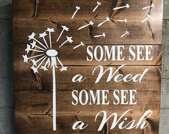 Dandelion sign | Etsy