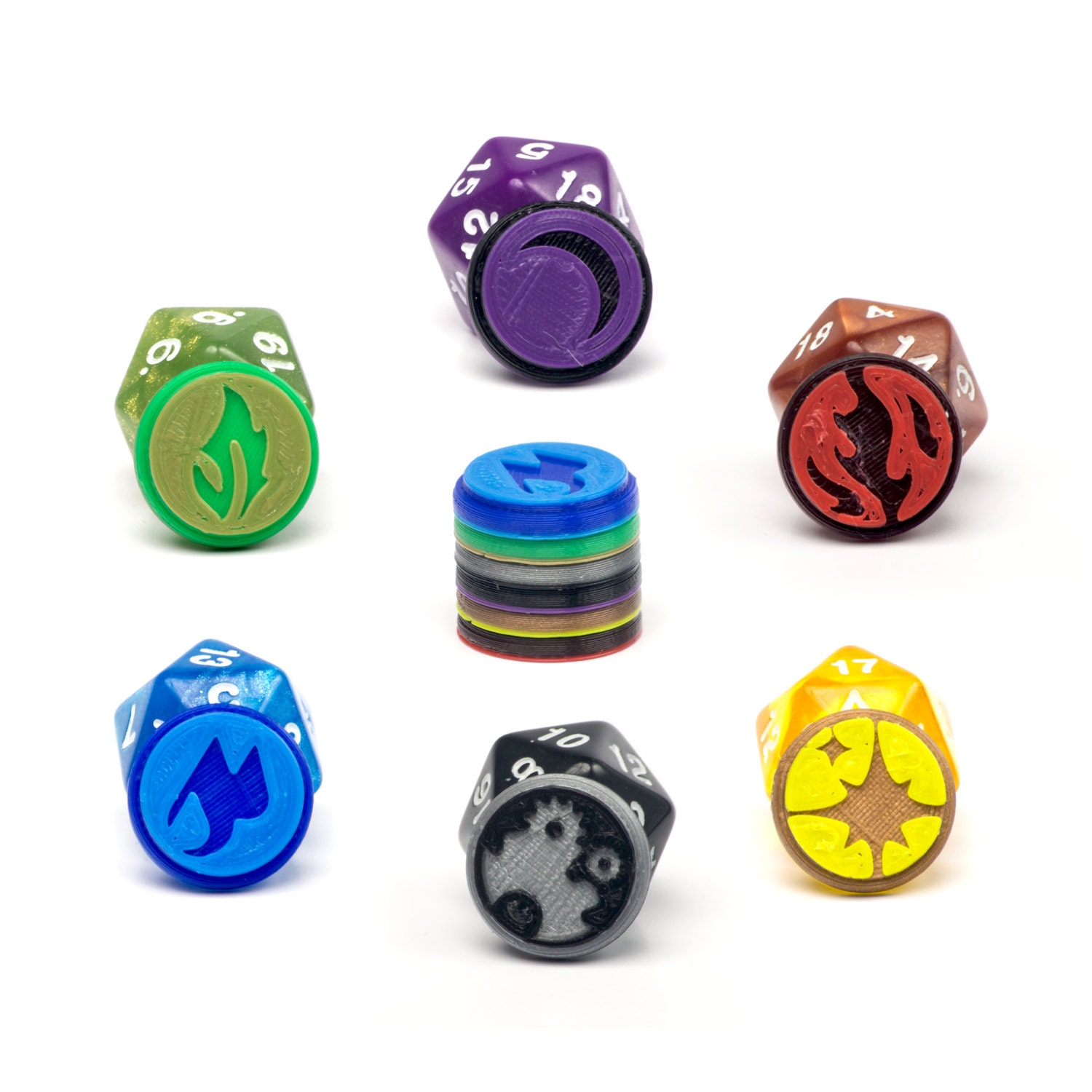 Force of Will Stackable Counter Tokens Variety Pack of 30