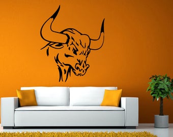 Cow head decal | Etsy