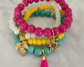 Handmade Charm Bracelets by CharmedStacks on Etsy