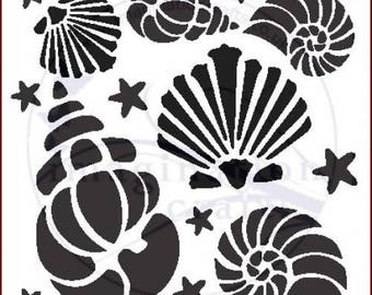 Shell stencils | Etsy