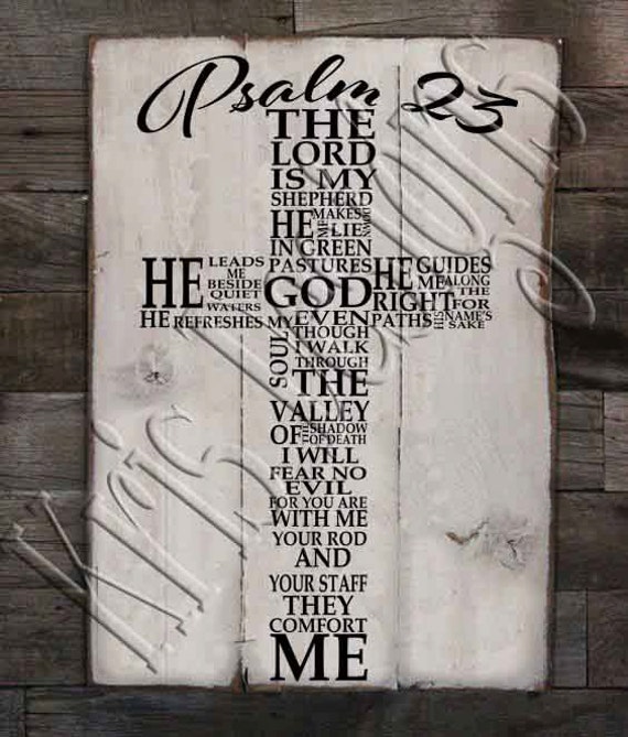 Psalm 23 cross SVG PNG JPG