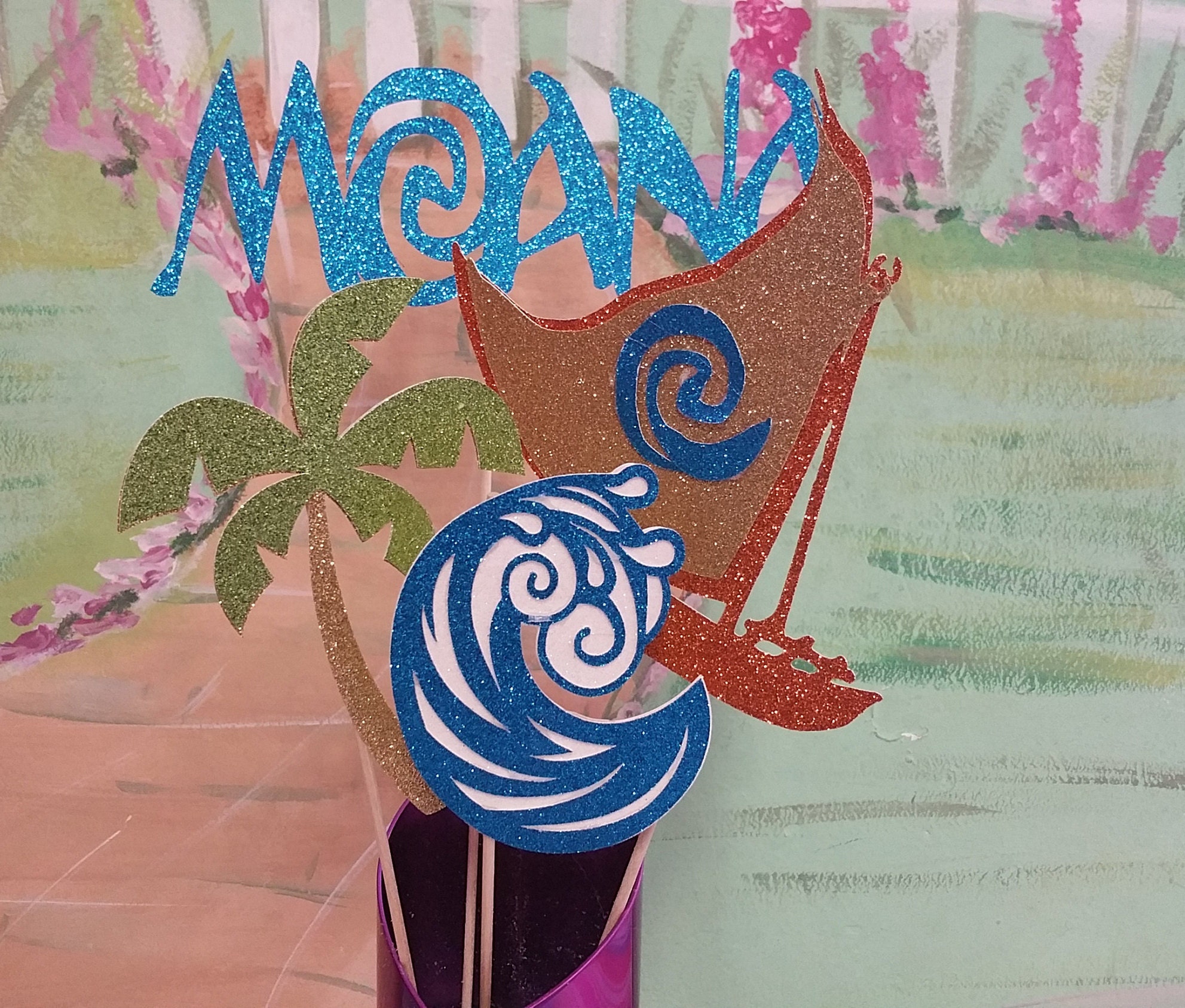 Moana Centerpiece Moana Party Decorations Maui Party