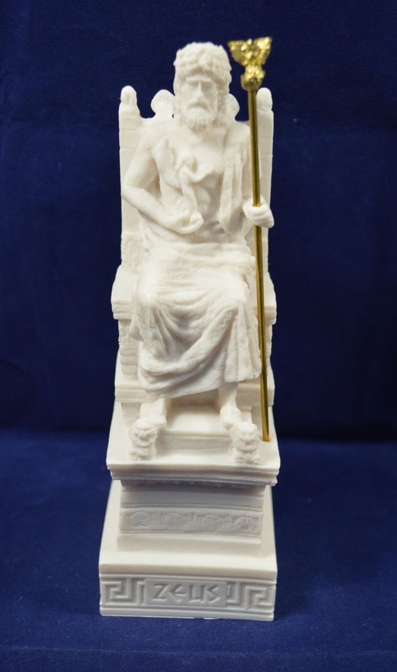 Zeus throne sculpture statue ancient Greek God king of all