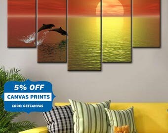 Dolphin poster | Etsy