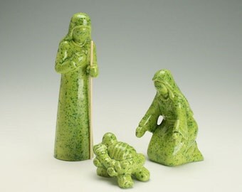 Ceramic nativity set | Etsy