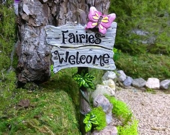 Fairies welcome sign | Etsy