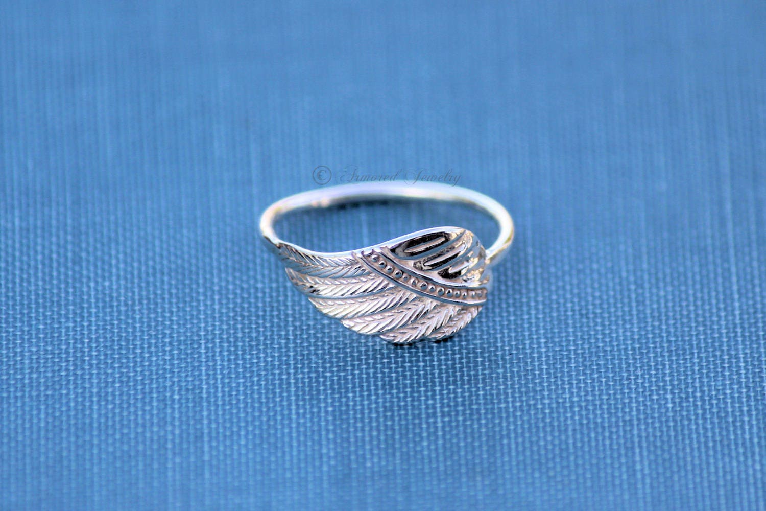 Angel wing ring 3 Sterling silver Angels ring Indian