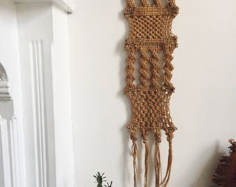 Vintage macrame wall hanging | Etsy
