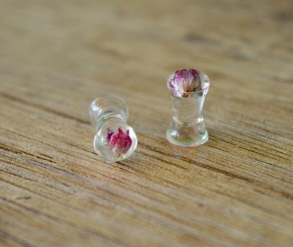 4g plugs girly gauges 4 gauge plugs ear by JEWELRYandPLEASURE