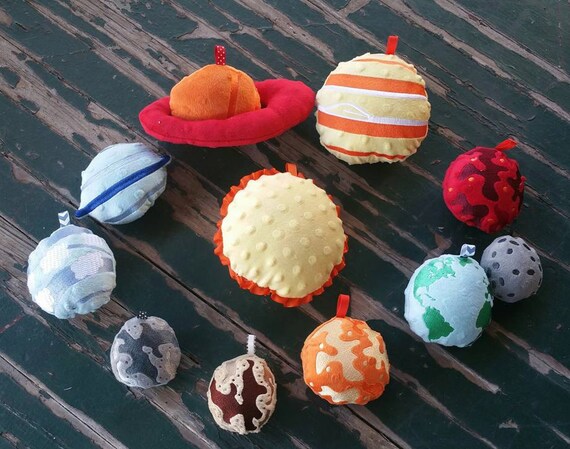Plush Stuffed Solar System Play Set Available in 3 sizes