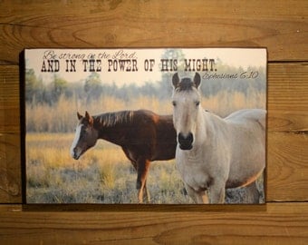 Horse scripture | Etsy