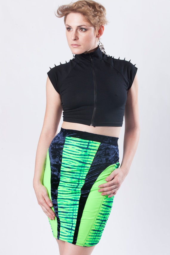 ALIEN SKIRT Rave Cybergoth Mini Cyber by MichelleUberreste