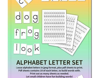 Alphabet letter sets | Etsy