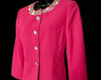 Rhinestone jacket | Etsy