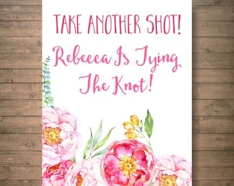 Take a shot sign | Etsy