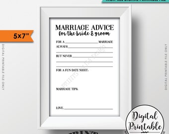 Marriage advice card | Etsy
