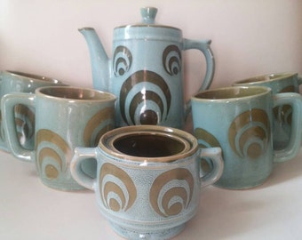 Funky tea set | Etsy