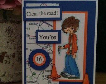 16th birthday card | Etsy