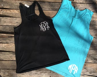 Monogrammed tank top | Etsy