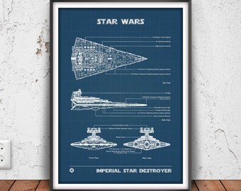 Star destroyer art | Etsy