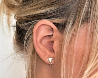 Triangle earrings | Etsy