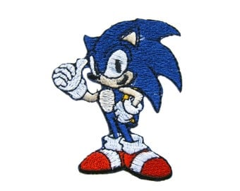 Sonic embroidery | Etsy