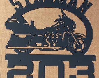 Harley davidson sign | Etsy