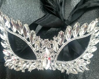 Rhinestone masks | Etsy