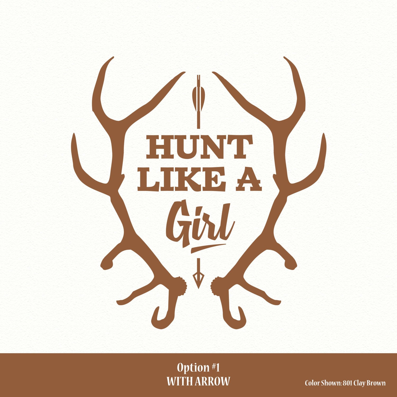 HUNT LIKE A GIRL hunting decals vinyl wall quotes wall