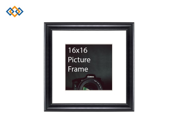 16x16 Premium Picture Frame BLACK by MatboardPlus on Etsy