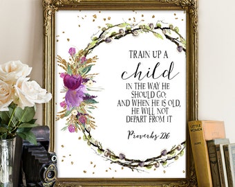 Proverbs 22 6 | Etsy