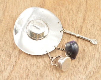 Cowboy hat pin | Etsy