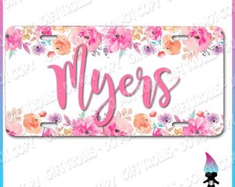 Girly license plates | Etsy