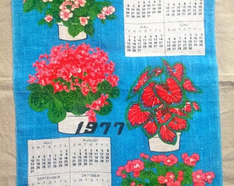 1977 calendar | Etsy