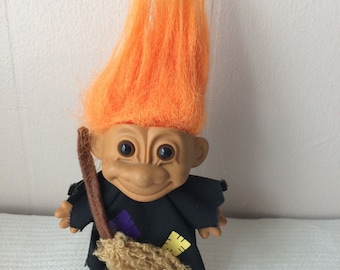 Black hair troll | Etsy