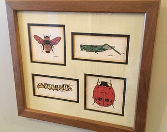 Vintage bug print | Etsy