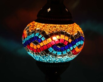 Turkish mosaic lamp | Etsy