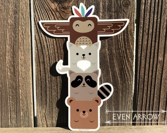 Animal totem pole | Etsy