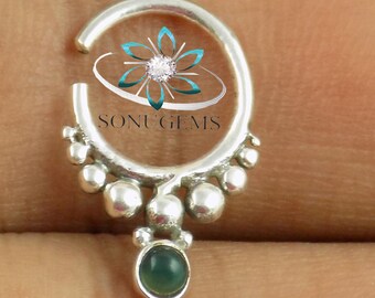 Green nose ring | Etsy