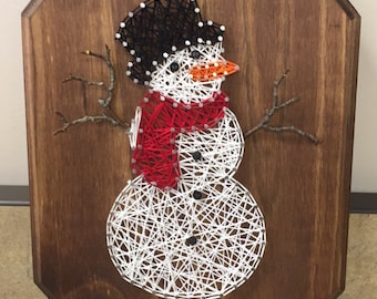 Snowman string art | Etsy